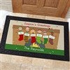 Personalized Holiday Doormat - Stocking Family