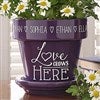 15622 - Love Grows Here Personalized Flower Pot