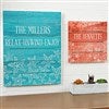 Coastal Home 16x20 Personalized Wood Plank Signs