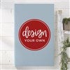 Design Your Own Personalized Vertical 16" x 24" Canvas Print- Slate Blue