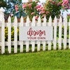 Design Your Own Personalized Small Banner - White