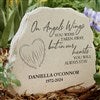 On Angel's Wings Personalized Standing Garden Stone