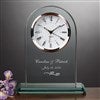 Personalized Glass Wedding Clock - Everlasting Love Design