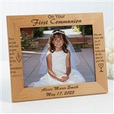Personalized 4x6 First Communion Picture Frame - Remember This Day