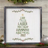 Family Christmas Tree 12x12 Personalized Framed Wall Art