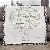 Personalized Family Tree Blankets