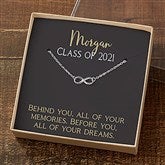 Graduation Silver Heart Necklace With Personalized Message Card ...