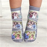 Striped Photo Collage Personalized Photo Socks