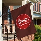 Design Your Own Personalized House Flag- Slate Blue
