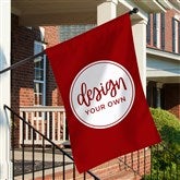 Design Your Own Personalized House Flag- Slate Blue