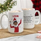 The Elf on the Shelf® Personalized Christmas Latte Mug 16 oz.- White