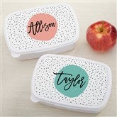 Personalized Lunch Bag - Modern Polka Dot