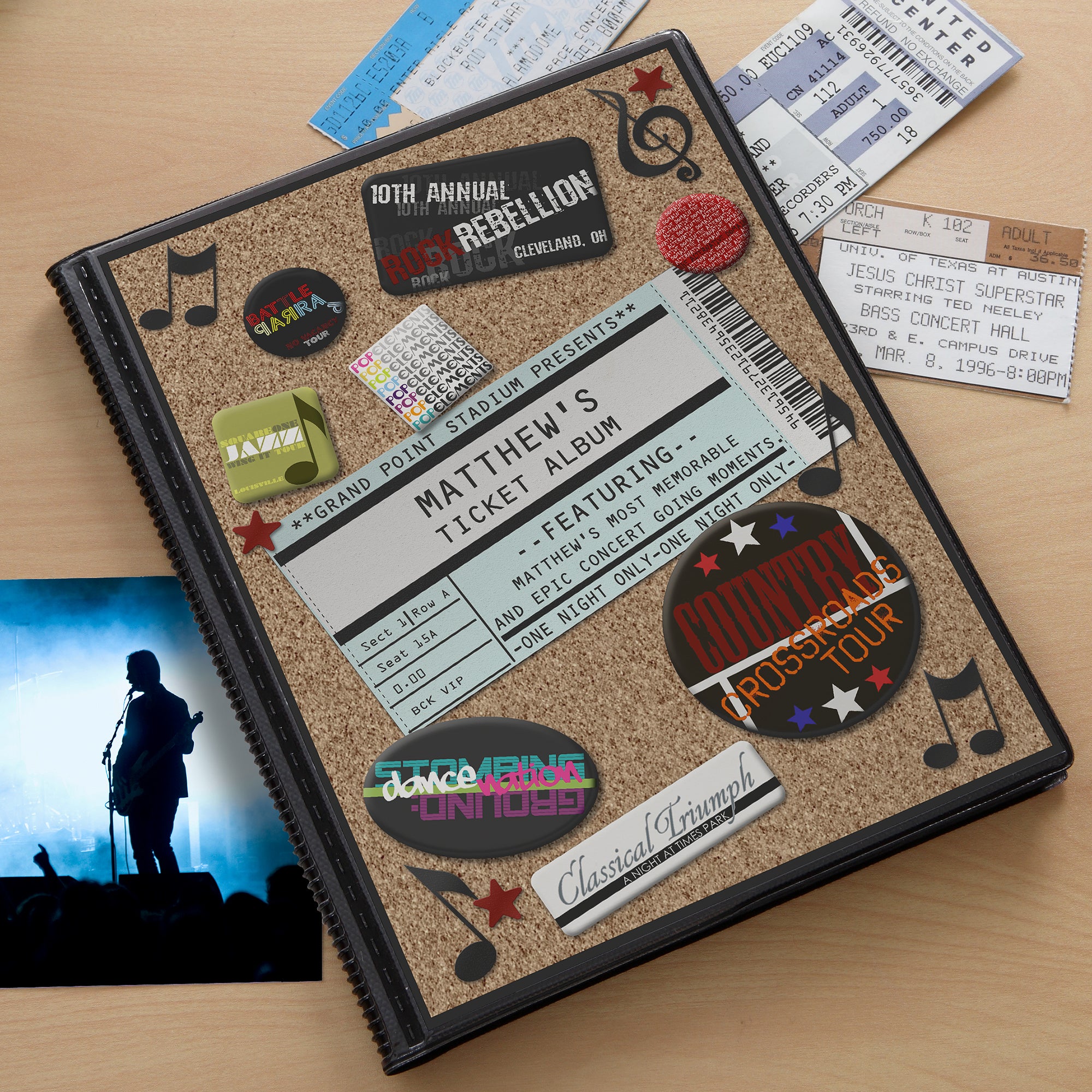 13068 - My Concerts Personalized Ticket Album