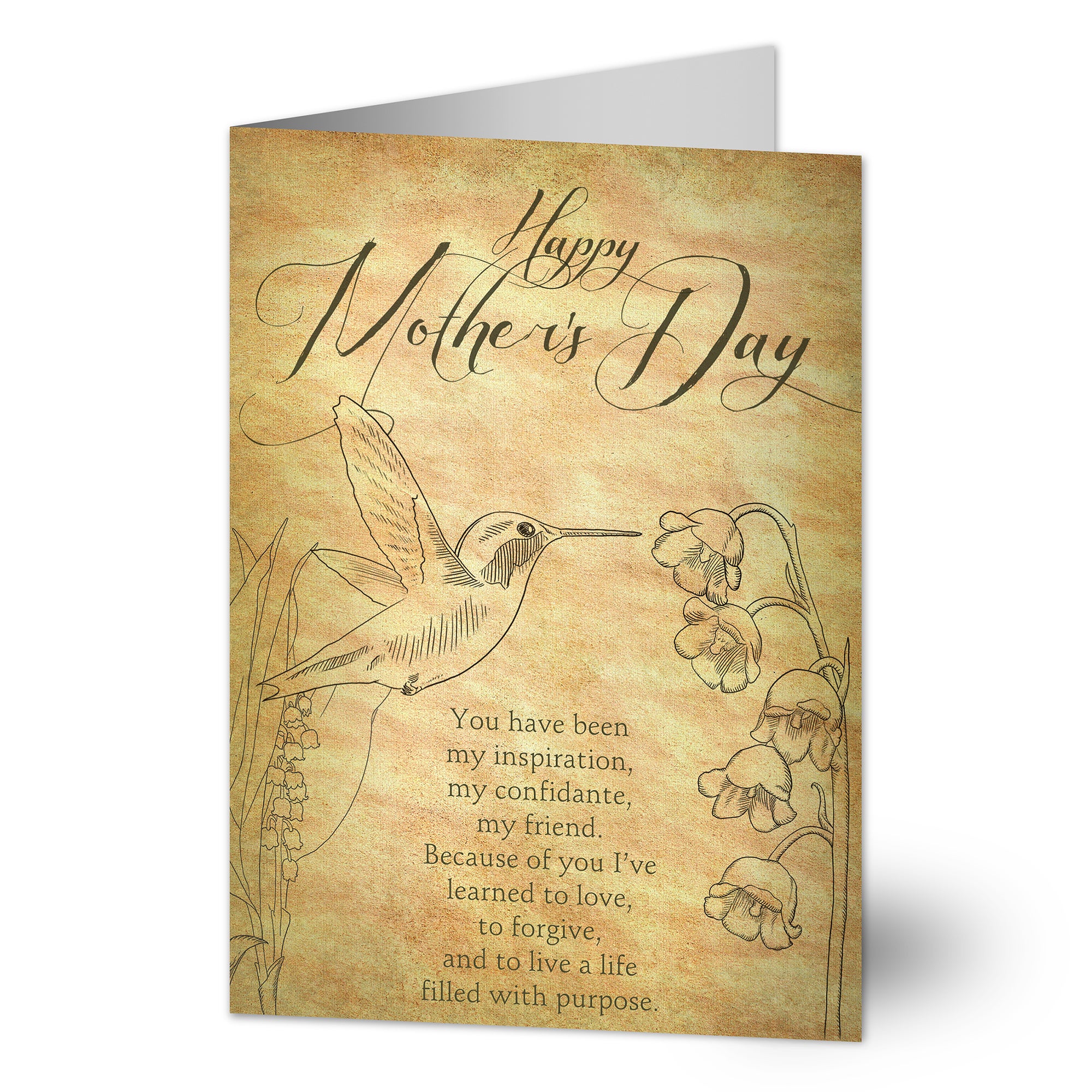 14338 - Spring Flowers Personalized Mother's Day Card