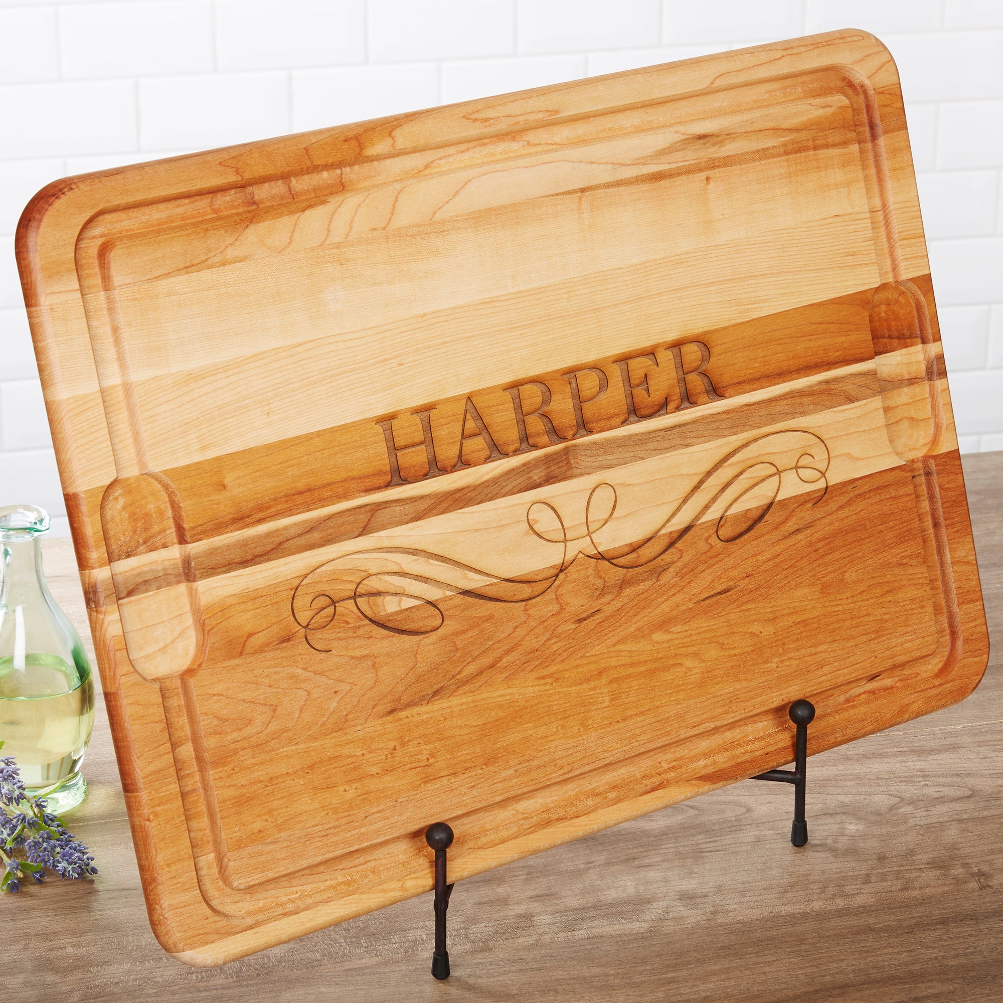17594 - Classic Kitchen Personalized Hardwood Cutting Board
