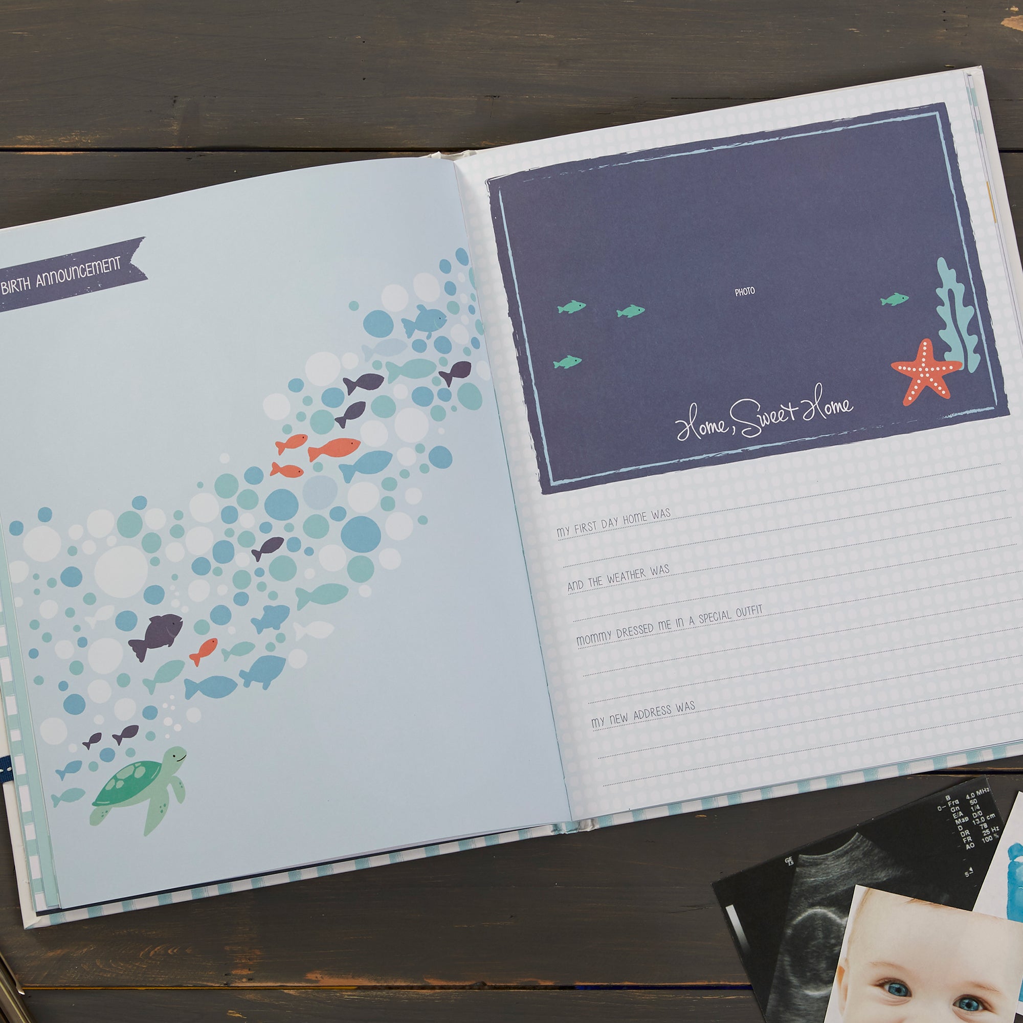 20629 - Under The Sea Baby Boy Personalized Memory Book