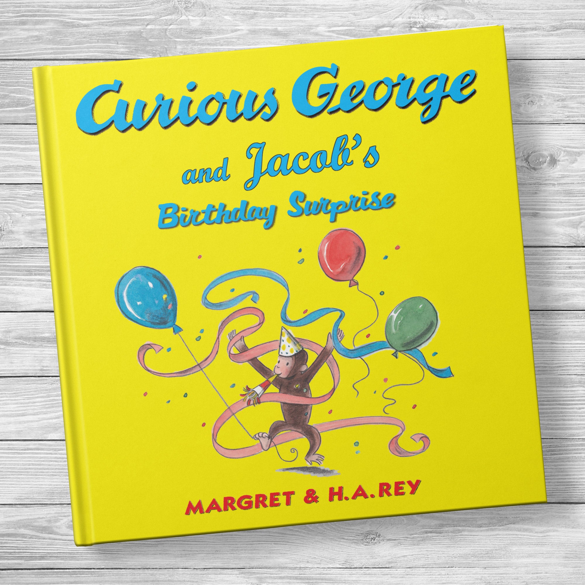 20736D - Curious George and the Birthday Surprise Personalized Storybook