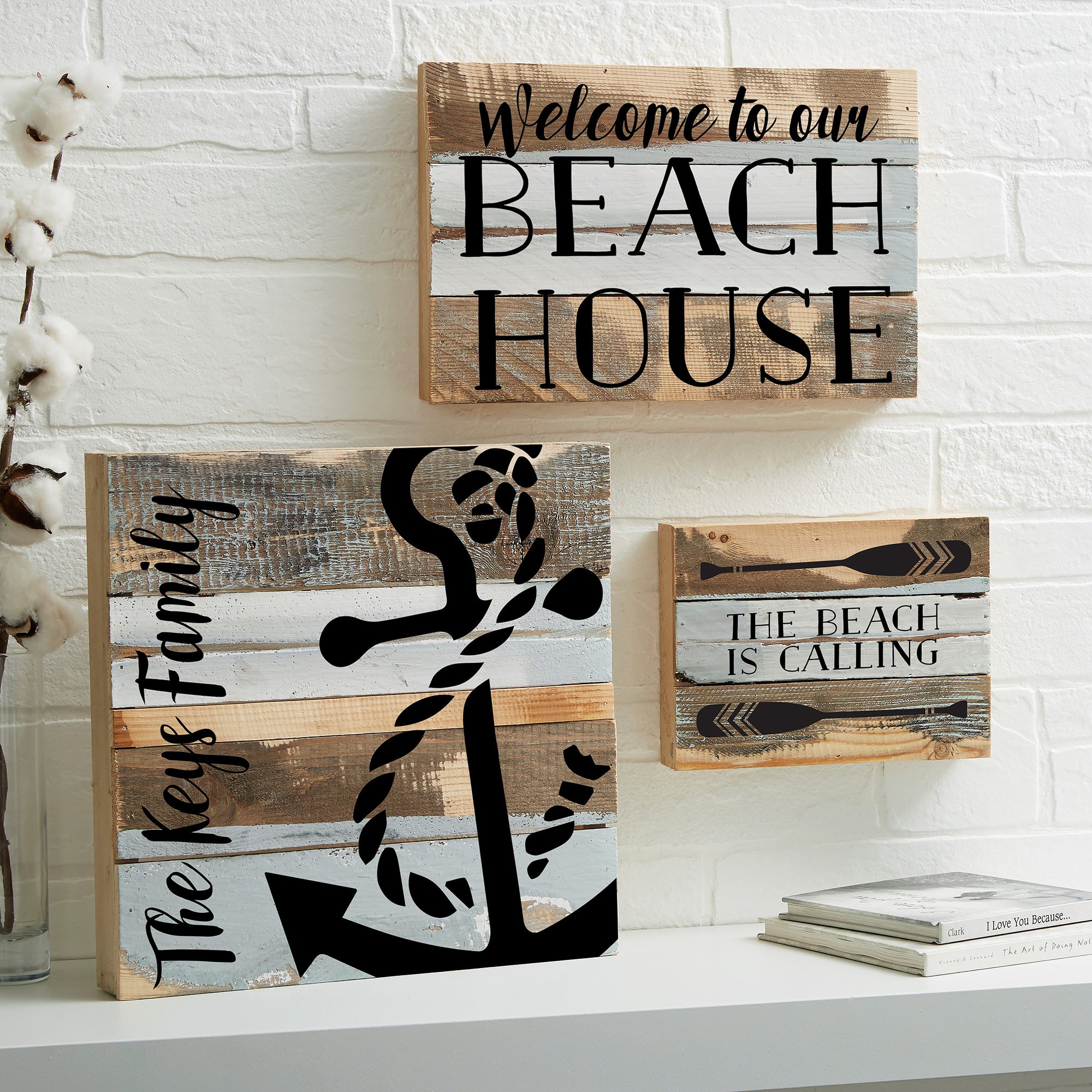 21037 - Beach Life Personalized Reclaimed Wood Signs