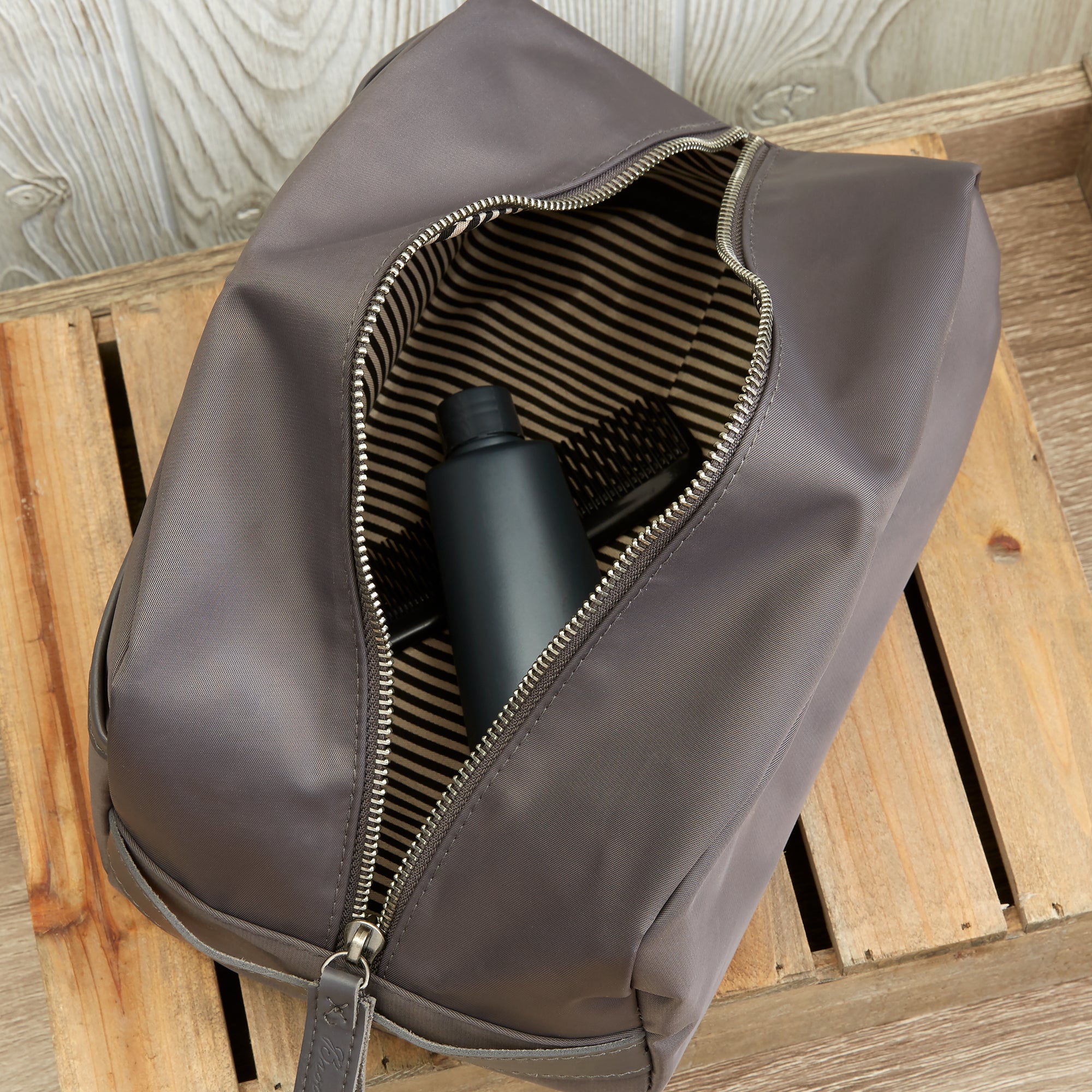 22981 - Water Resistant Embroidered Travel Toiletry Bag