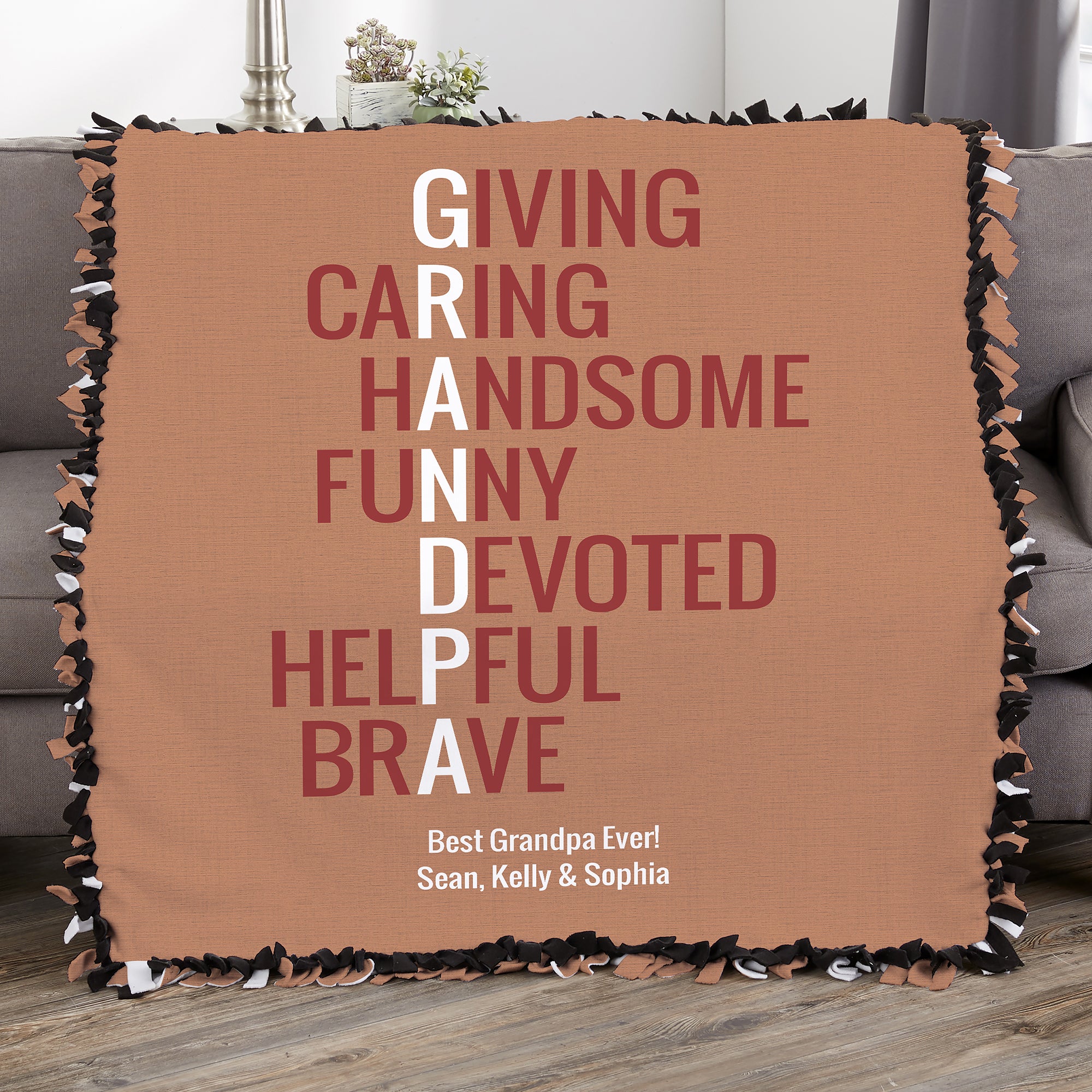 23900 - Grandpa Acronym Personalized Blanket