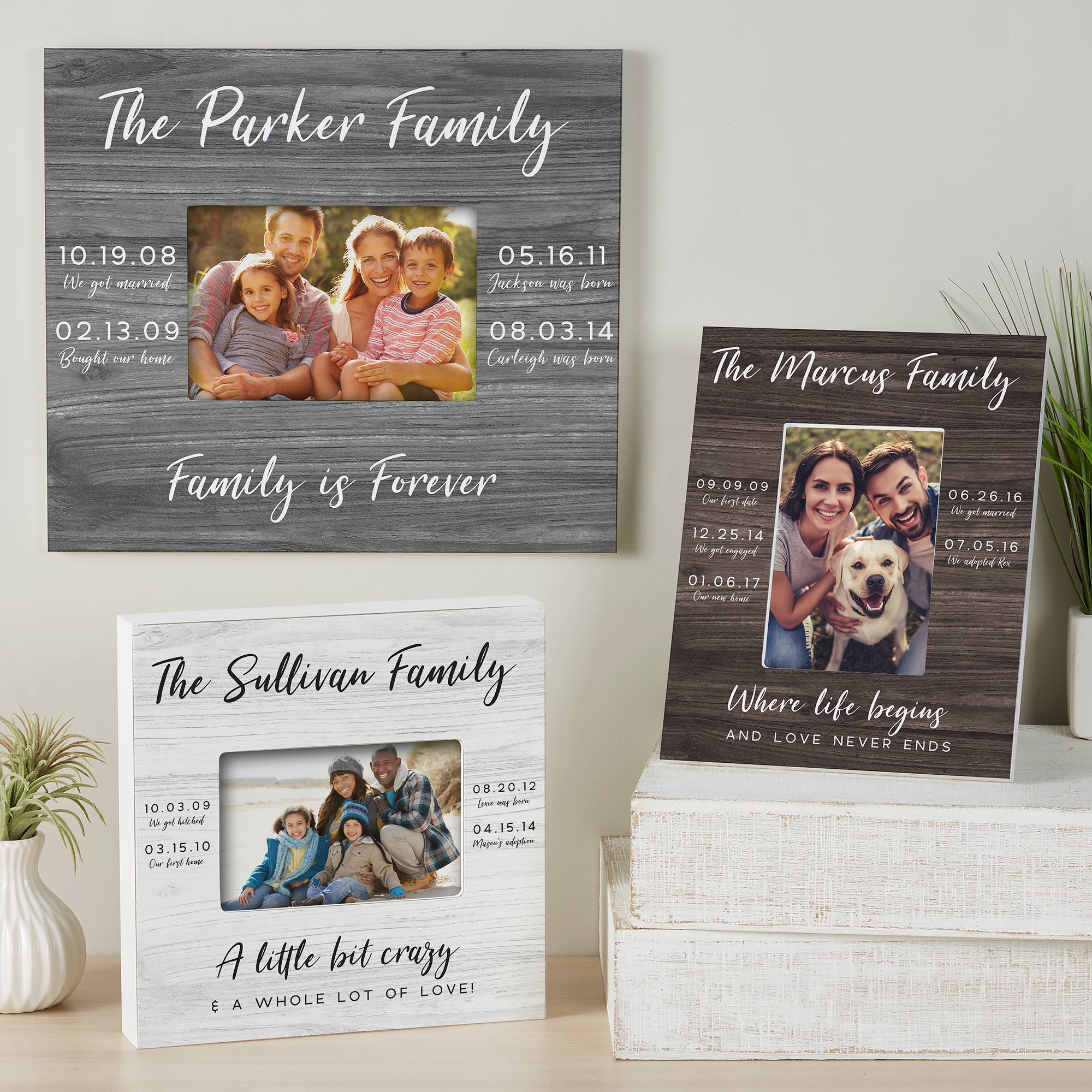 27285 - Memorable Dates Personalized Wall Frame