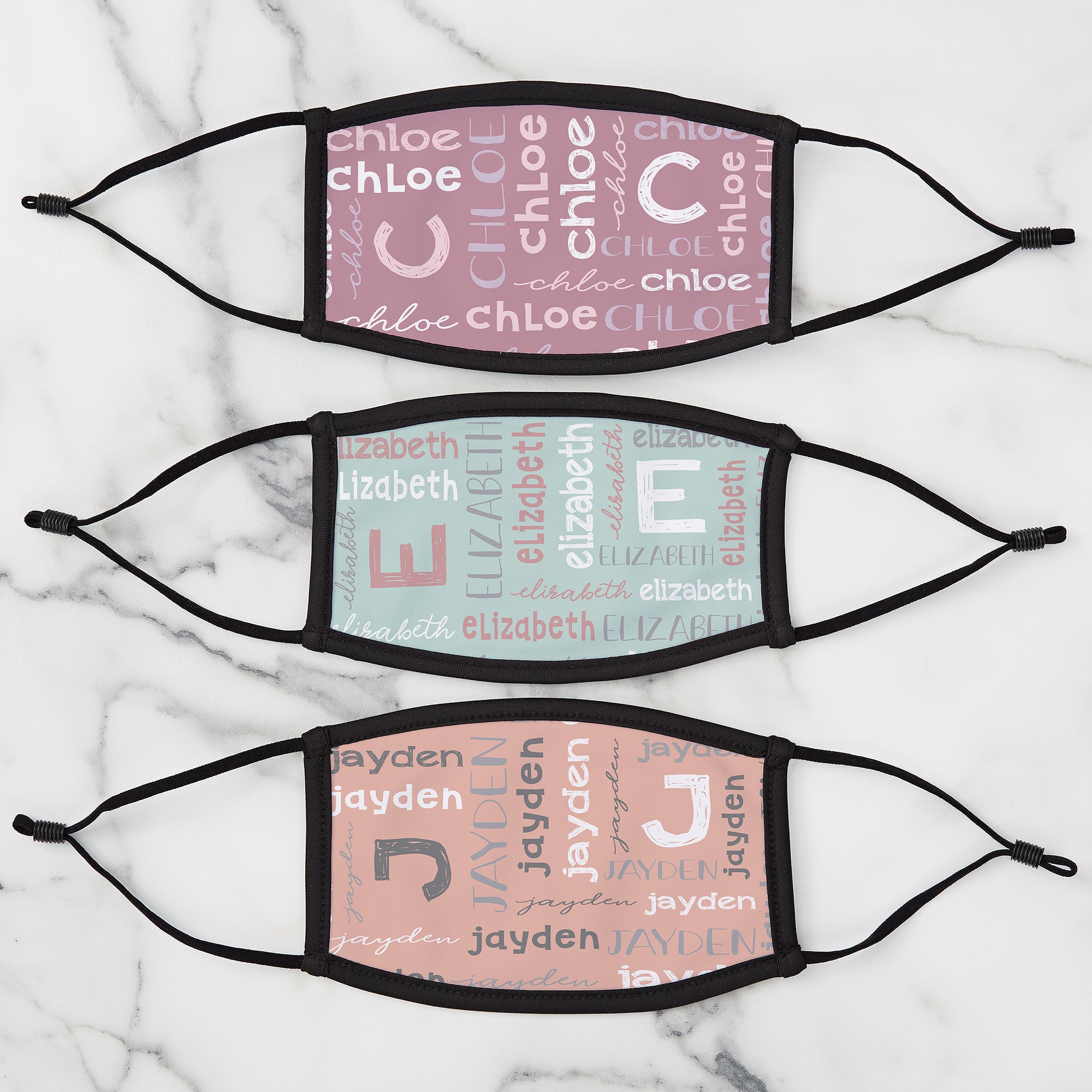 28688 - Youthful Name For Girls Personalized Kids Face Mask