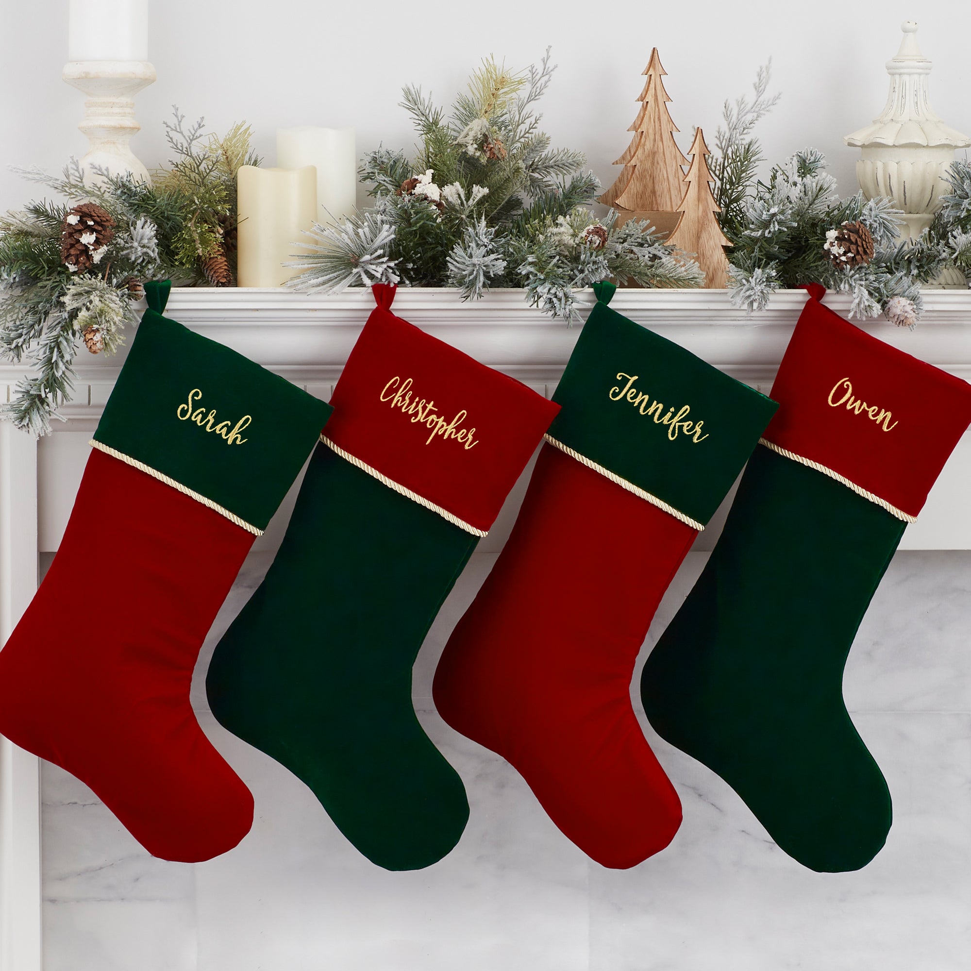 32748 - Classic Elegance Personalized Christmas Stockings
