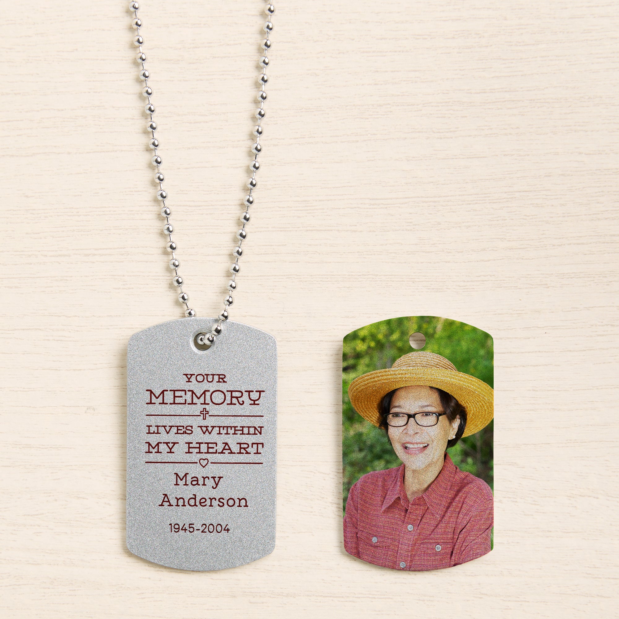 Memorial Personalized Photo 2 Sided Dog Tag | Corporate Gifts