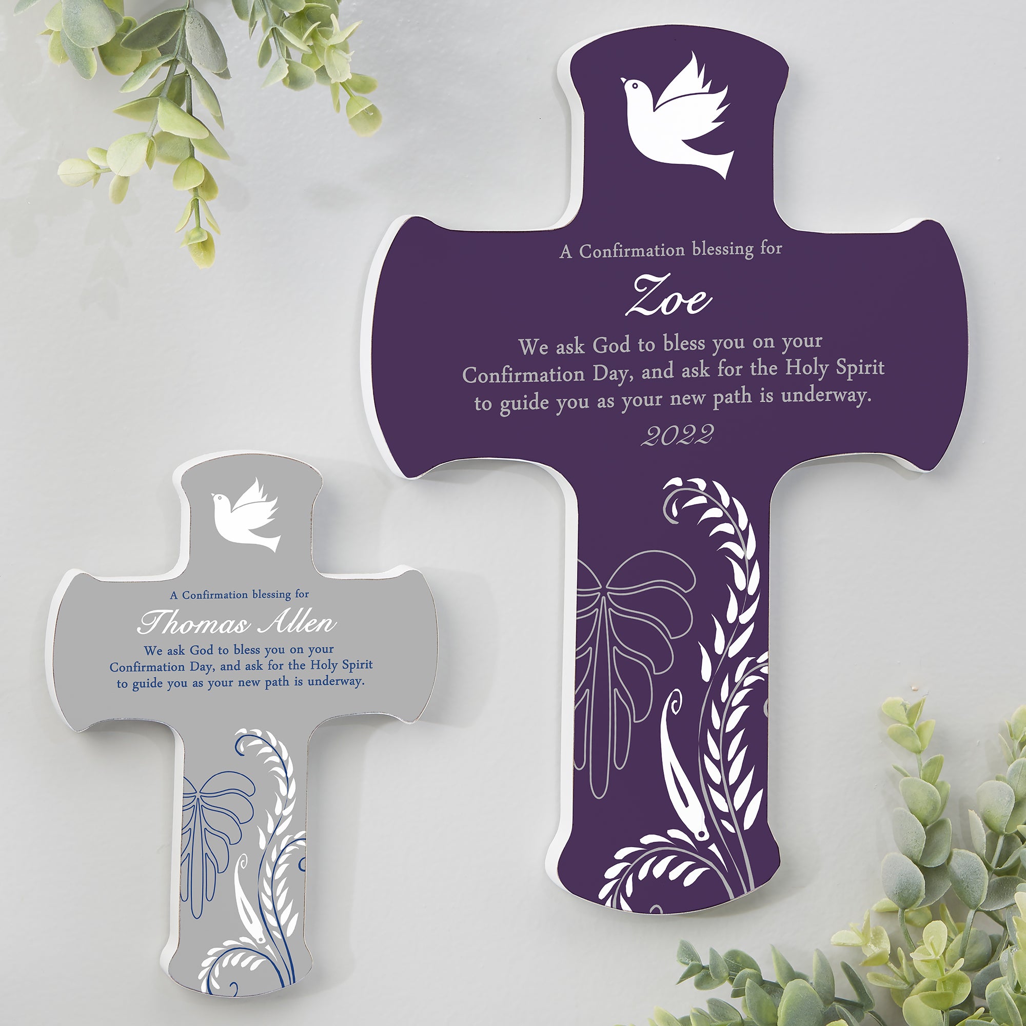 8129 - A Confirmation Blessing Personalized Wall Cross