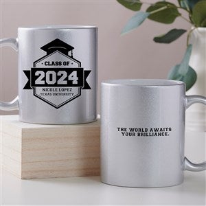 Class Of Personalized Graduation Metal Bucket - Silver