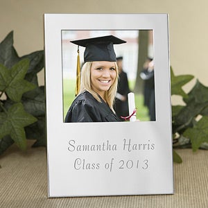 Engraved Silver Graduation Picture Frame