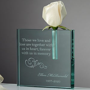 Personalized Memorial Bud Vase - Loving Memory