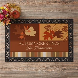 Personalized Fall Doormat - Happy Autumn 20x35