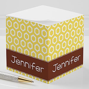 Personalized Sticky Note Cubes - Her Design