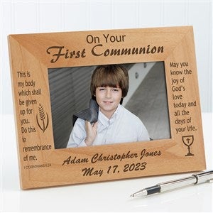Personalized First Communion Wood Picture Frame