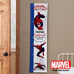 Personalized Spiderman Growth Chart - Kids Gifts