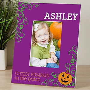 Cutest Pumpkin Personalized 4x6 Tabletop Frame - Vertical