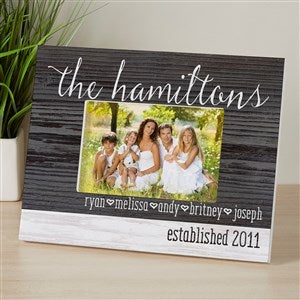 Personalized Rustic Family Picture Frame - Family Love