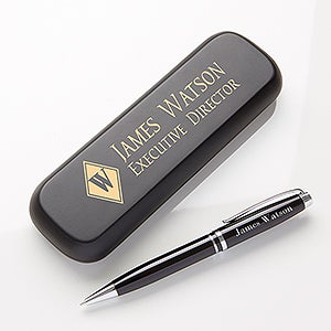 Personalized Monogram Pen Set - Executive Monogram - Office Gifts