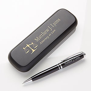 Engraved Lawyer's Pen Set - The Law Office - Law Gifts