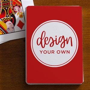 Design Your Own Custom Playing Cards- Red