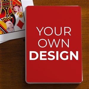 Design Your Own Custom Playing Cards- Red