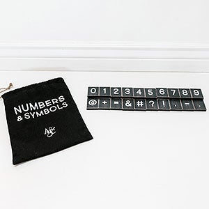 Daily Inspiration Black Number & Symbol Bag - 30 pc