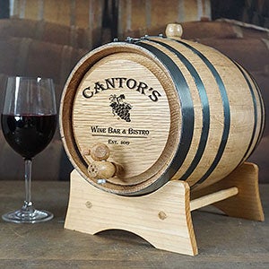 Personalized 5 Liter Wine Barrel