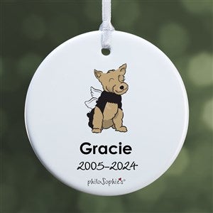 Personalized Yorkie Memorial Ornaments by philoSophie's