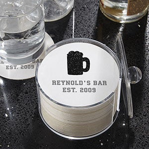 Personalized Paper Coasters With Stand