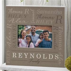 Family Is Everything Personalized Box Picture Frame - Horizontal