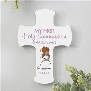Personalized First Communion Cross for Girls