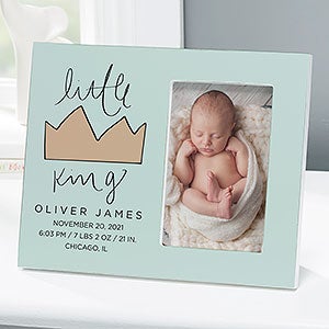 Little King Personalized Baby Picture Frame