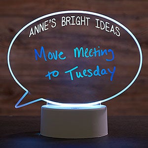 Idea Bubble Personalized Dry Erase Message LED Sign